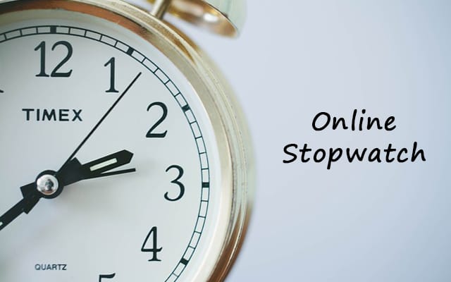 Stopwatch Online - Timer | Free Online Web Application